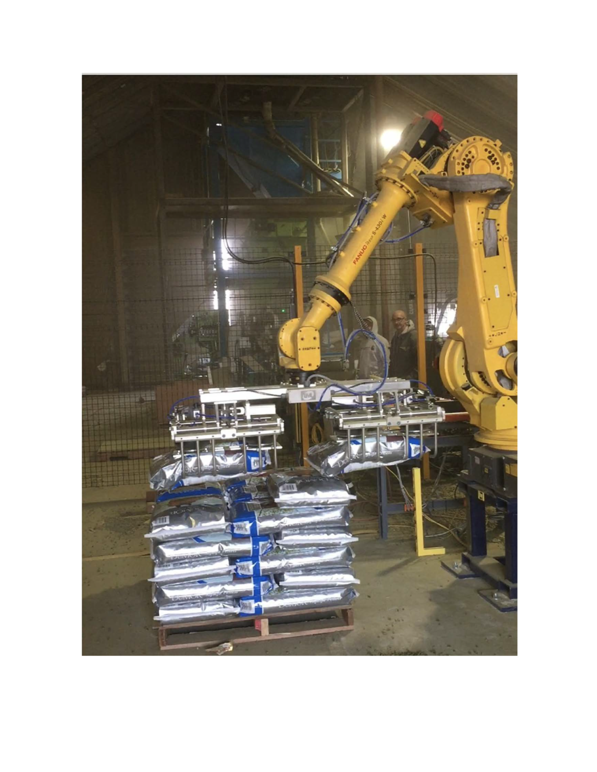 4 Axis Fanuc M410 Robotic Palletizer OR 6 Axis Fanuc R2000iC for ...